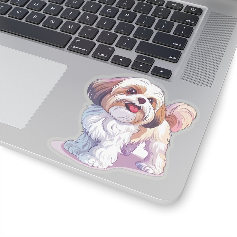 Cute Shih-chon Sticker | Shih Tzu - Bichon Frise Mix Dog Sticker ...