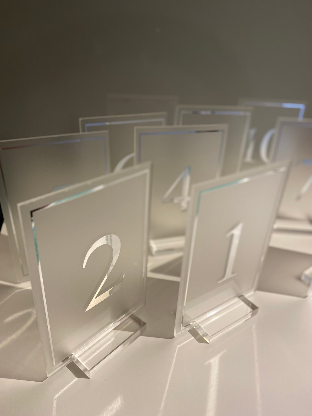 Acrylic Table Numbers Frosted Acrylic Table Numbers Frosted Numbers ...