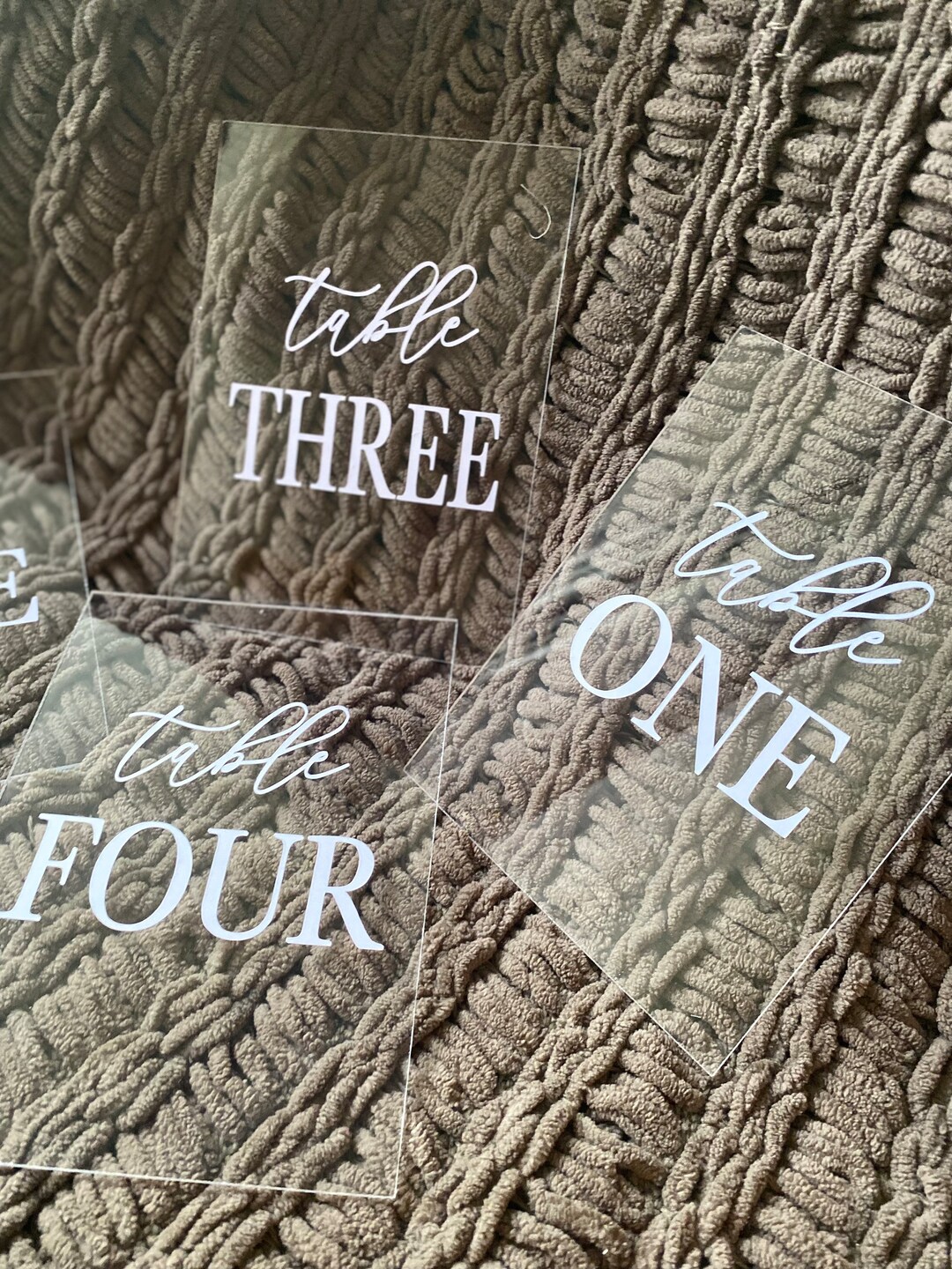 Acrylic Table Numbers Clear Table Numbers Acrylic Numbers Wedding Table ...