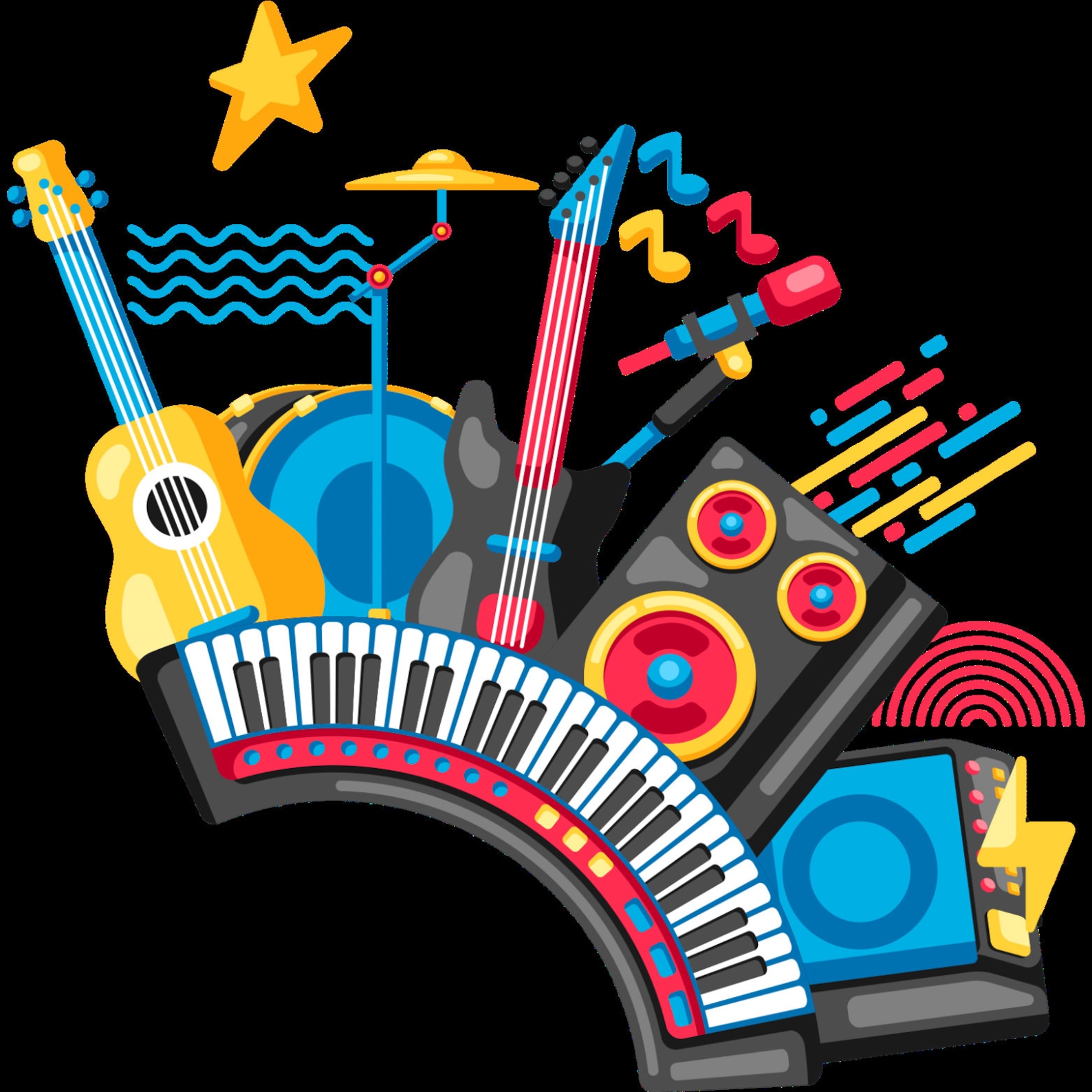 Music Instrument Piano Guitar PNG - Etsy