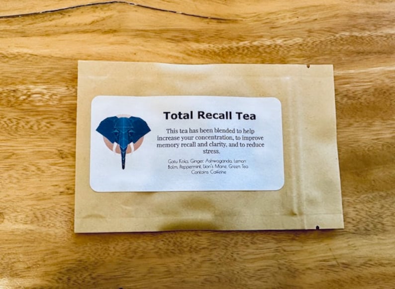 Study Buddy Tea and Total Recall Tea Concentration Tea, Herbal Focus ...