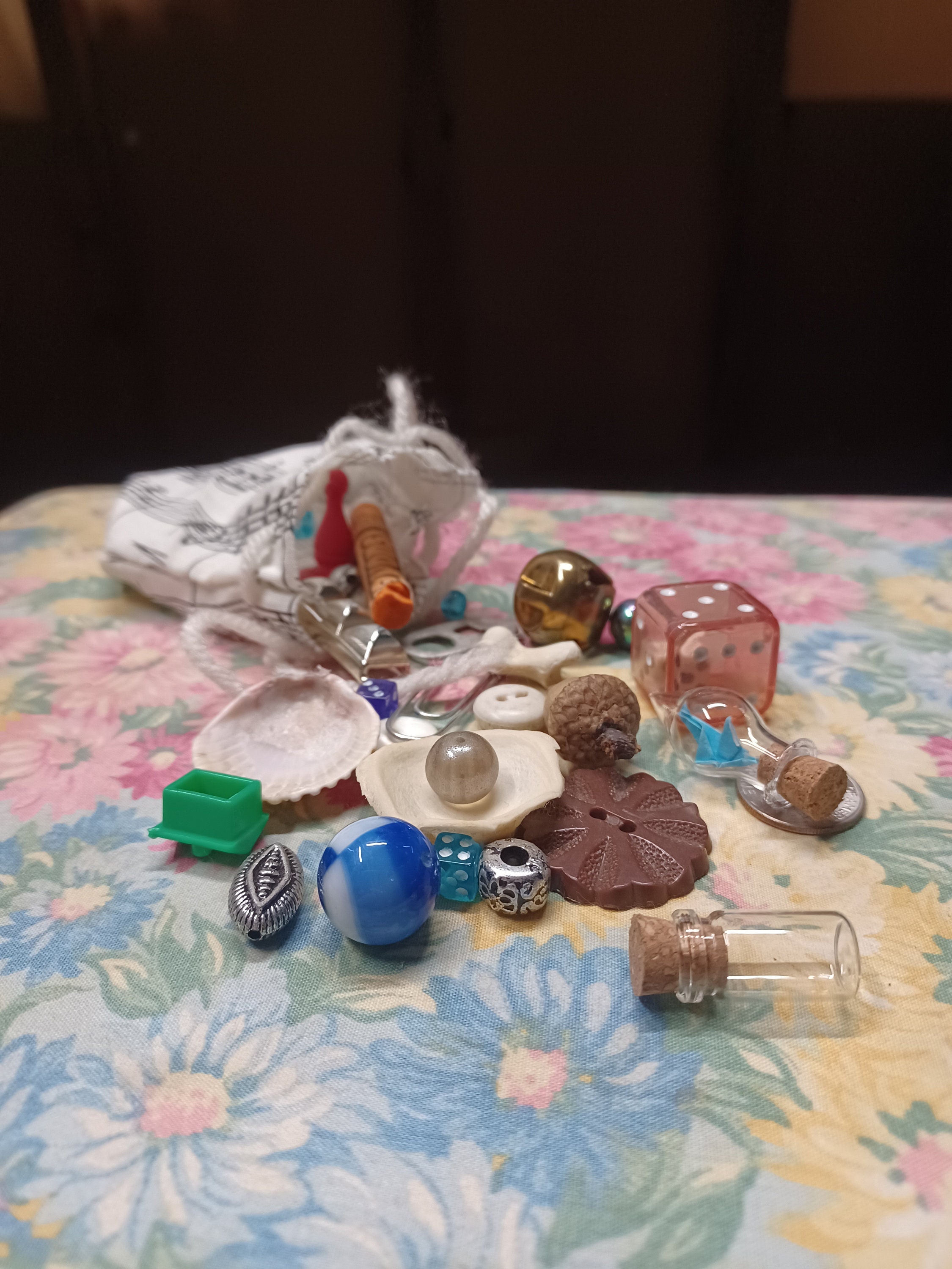 Goblin Pocket Mystery Bag Goblincore Crowcore Trinkets Shiny Dice Bones ...