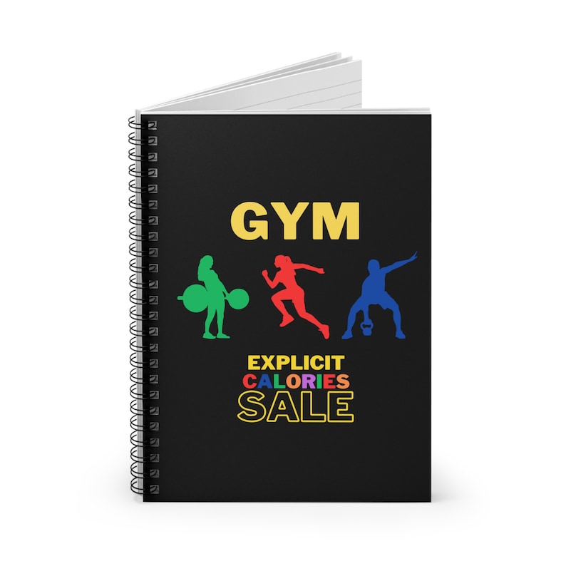 Spiral Notebook, Gym, Gym Notebook, Gym Journal, Gym, Pencil ...