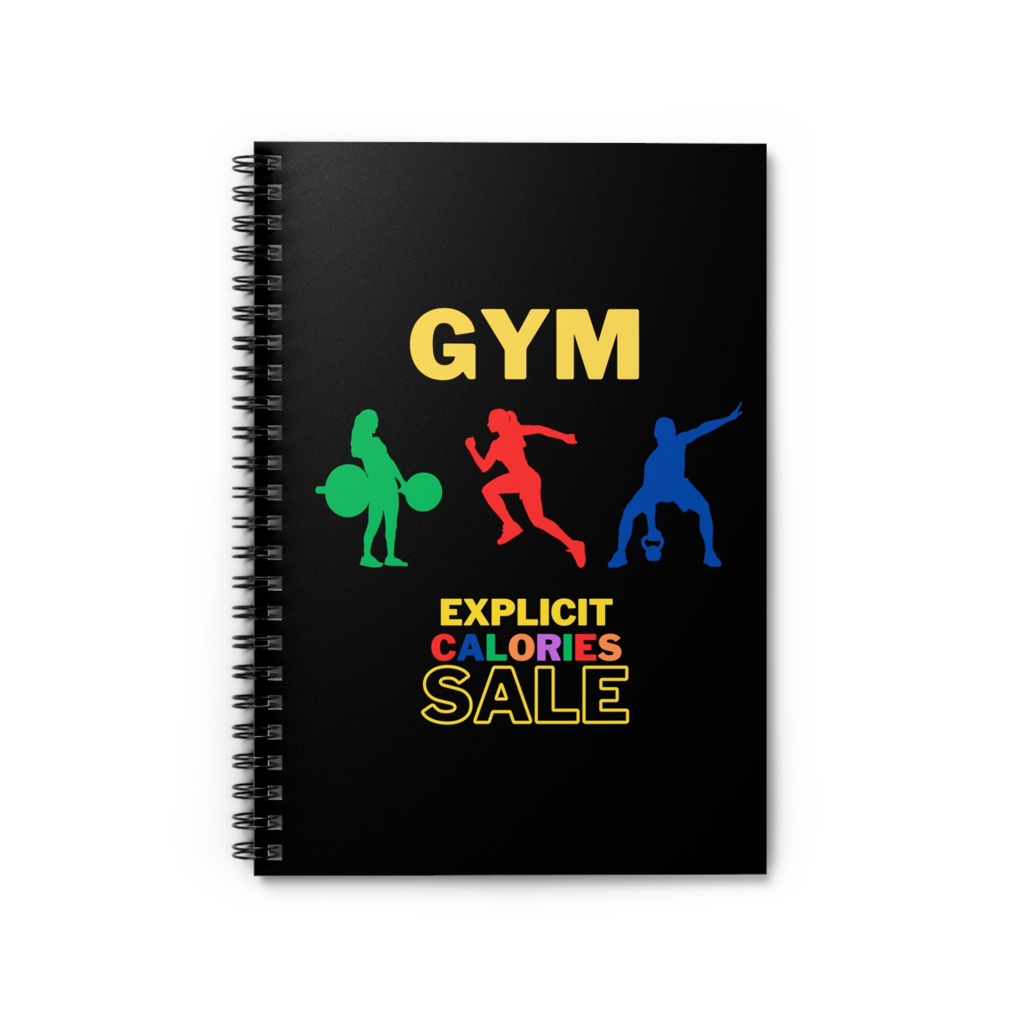 Spiral Notebook, Gym, Gym Notebook, Gym Journal, Gym, Pencil ...