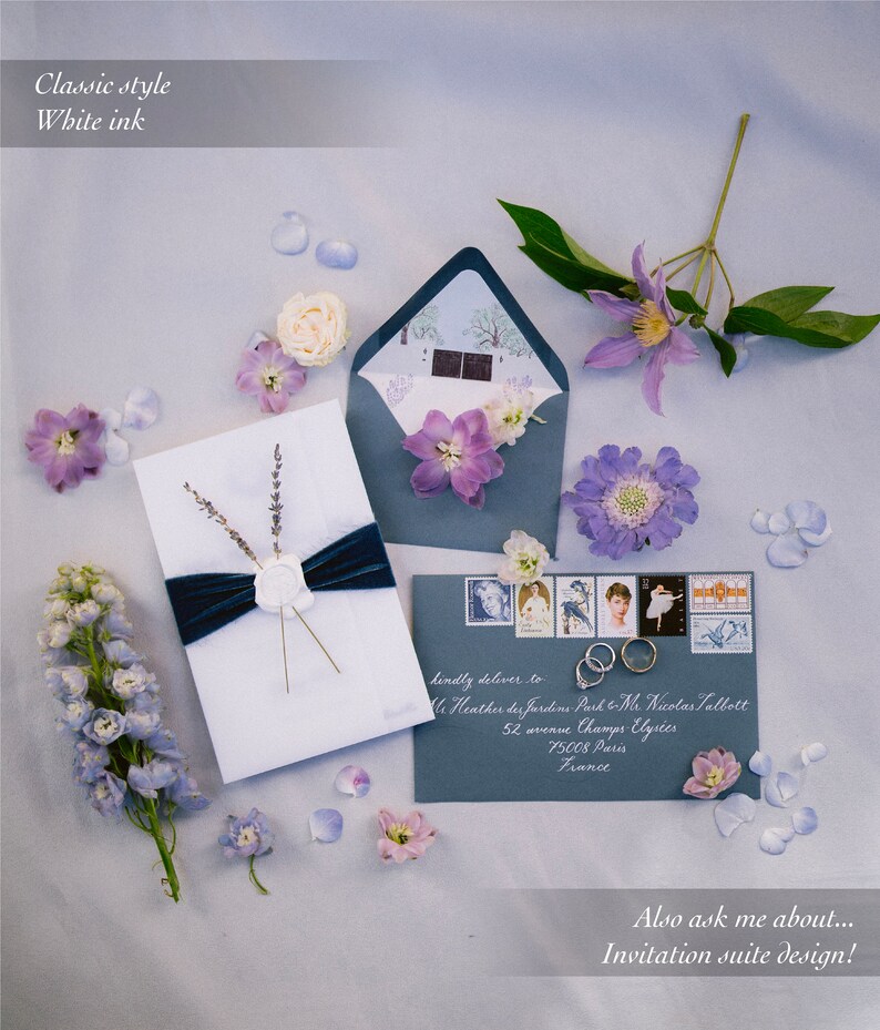 Custom Calligraphy Envelope Addressing | Hand Lettering | Classic ...