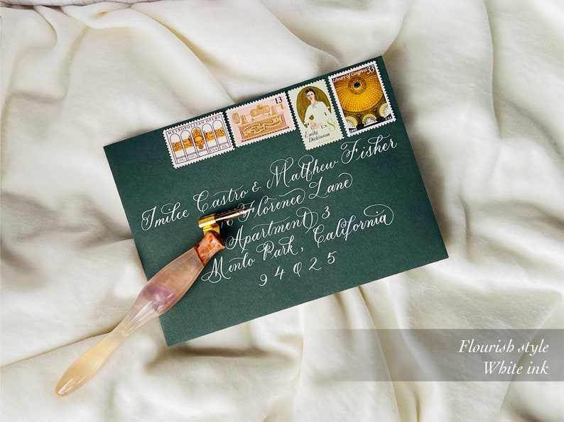Custom Calligraphy Envelope Addressing | Hand Lettering | Classic ...