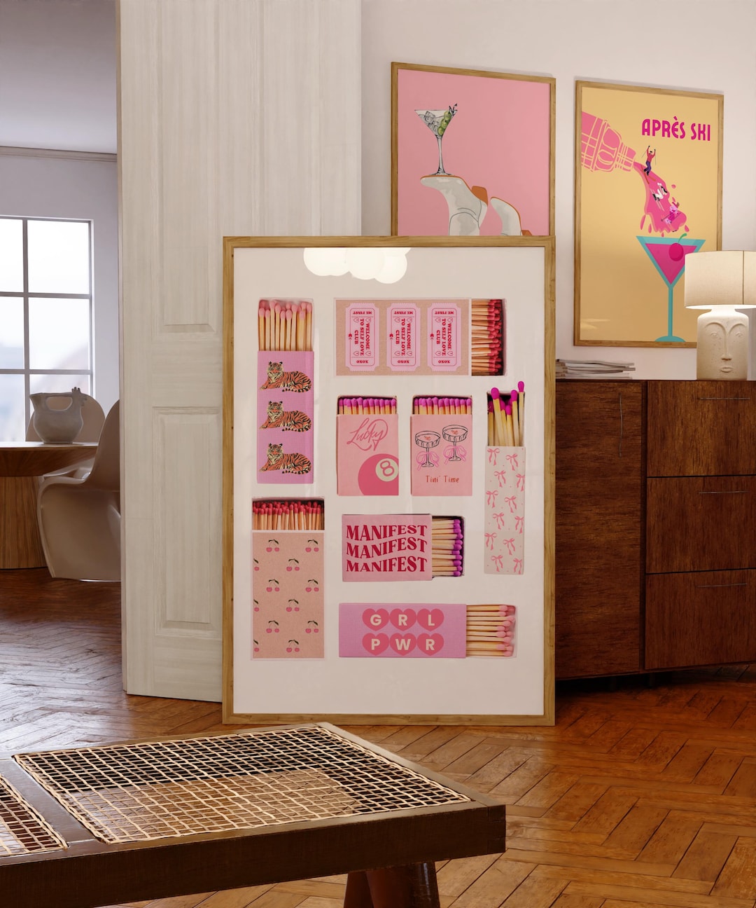 Pink Matchbox Art Print | Matchbox Poster | Matchbox Print | Coquette ...