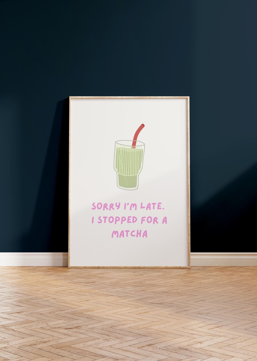 Matcha Wall Art | Coffee Bar Printable | Kitchen Decor | Matcha Latte ...