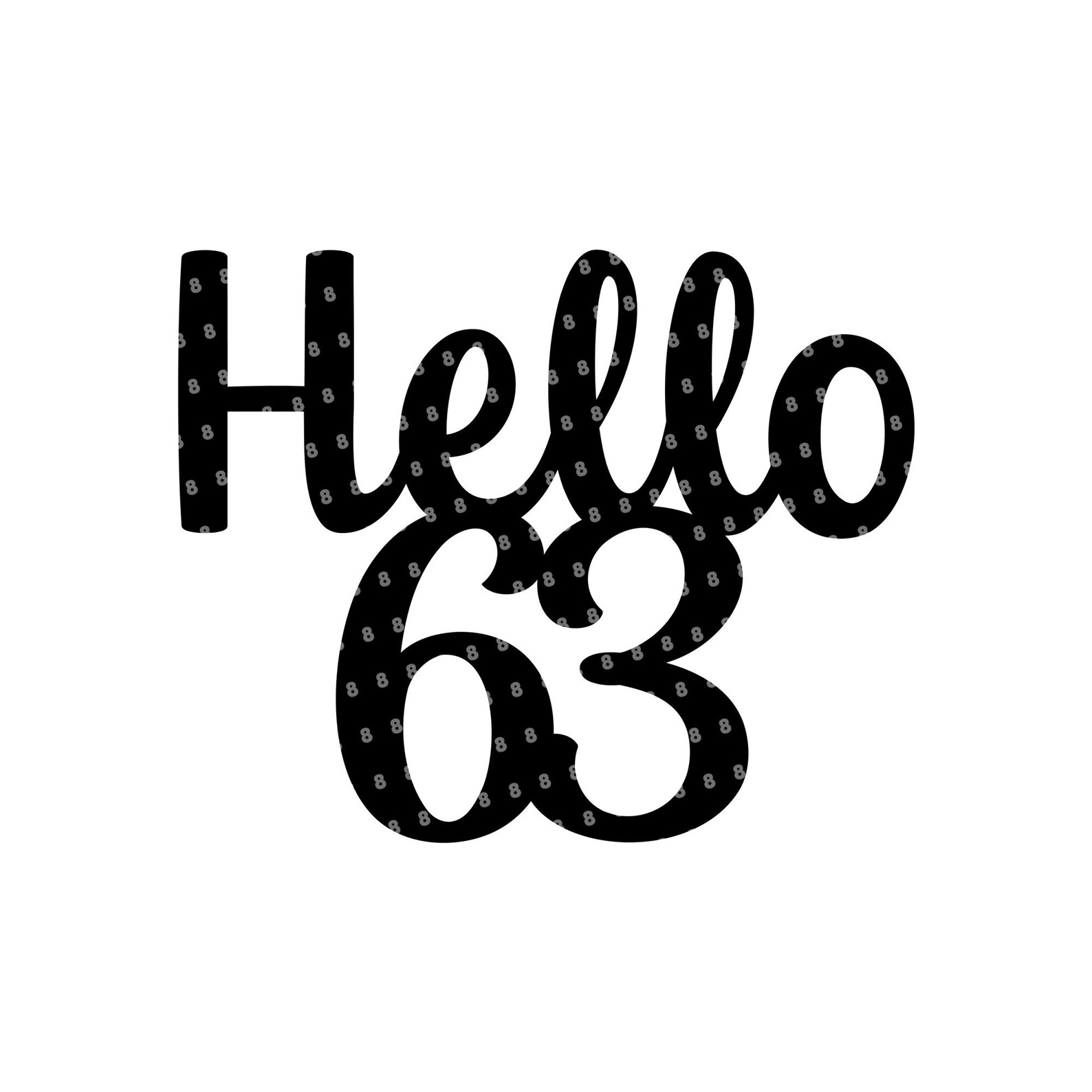 Happy 63rd Birthday Sign Cake Topper SVG Bundle Prost auf 63 Jahre ...