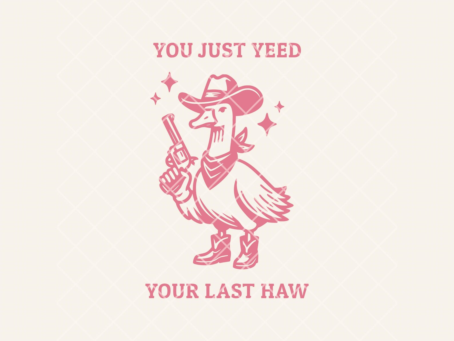 You Just Yee’d Your Last Haw SVG, Funny Vintage Cowboy Goose PNG, Retro ...