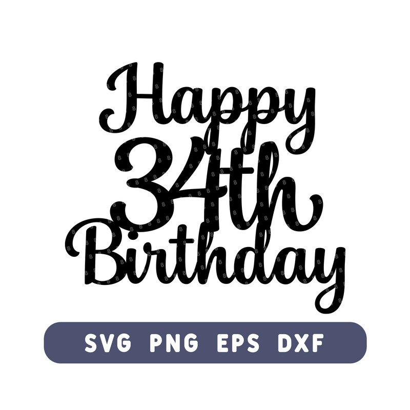 34th Birthday - Etsy