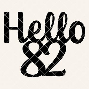 Happy 82nd Birthday Sign Cake Topper SVG Bundle - Cheers to 82 Years ...