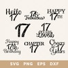 Happy 94th Birthday Cake Topper SVG - Elegant Script Digital Download ...