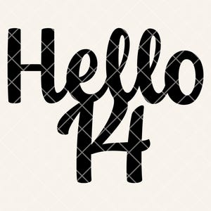 Happy 14th Birthday Sign Cake Topper SVG Bundle - Cheers to 14 Years ...