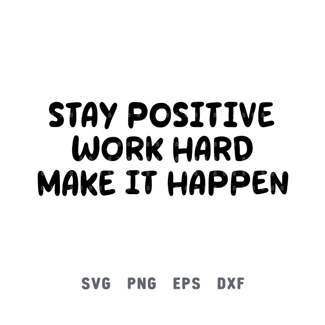 Stay Positive SVG Kindness SVG Cut Files Positive Quotes for Cricut ...