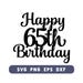 Happy 73rd Birthday Cake Topper SVG 73rd Birthday Cut File for DIY Cake ...