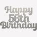 56th Birthday Cake Topper SVG: Retro Script Cut File (digital Download ...