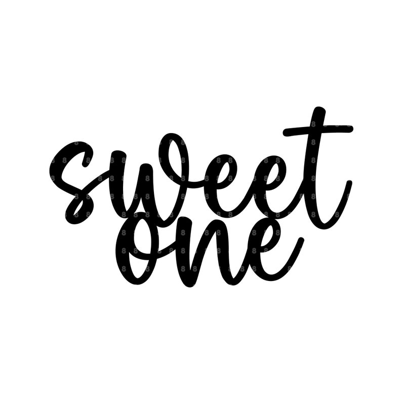 Sweet One Birthday Cake Topper SVG 1st Birthday Cut File for DIY Cake ...