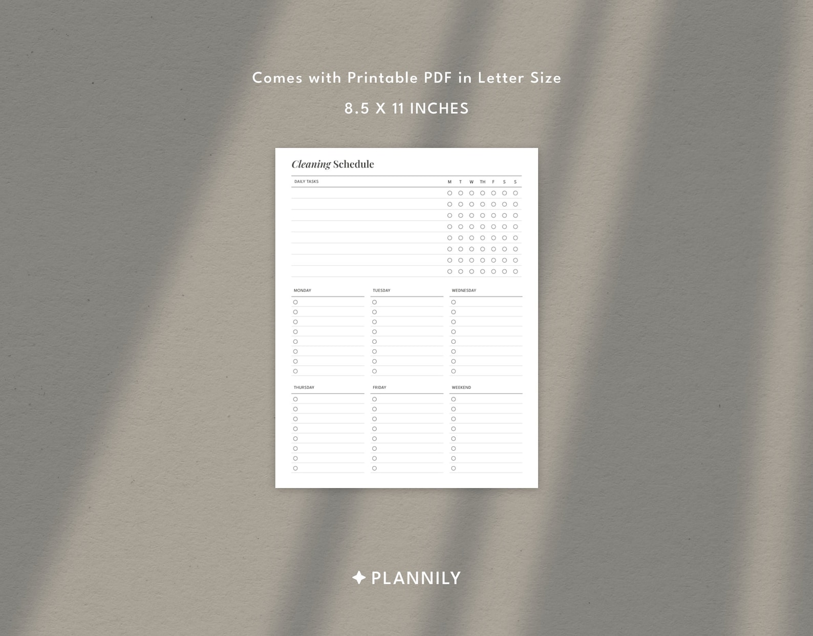 Cleaning Schedule, Cleaning Checklist, Chore Chart Digital Planner ...