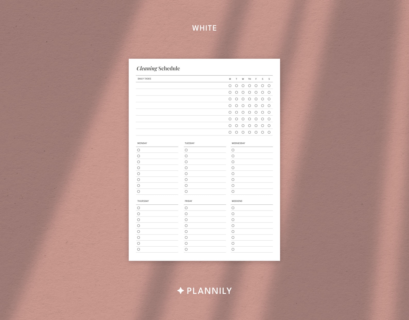 Cleaning Schedule, Cleaning Checklist, Chore Chart Digital Planner ...
