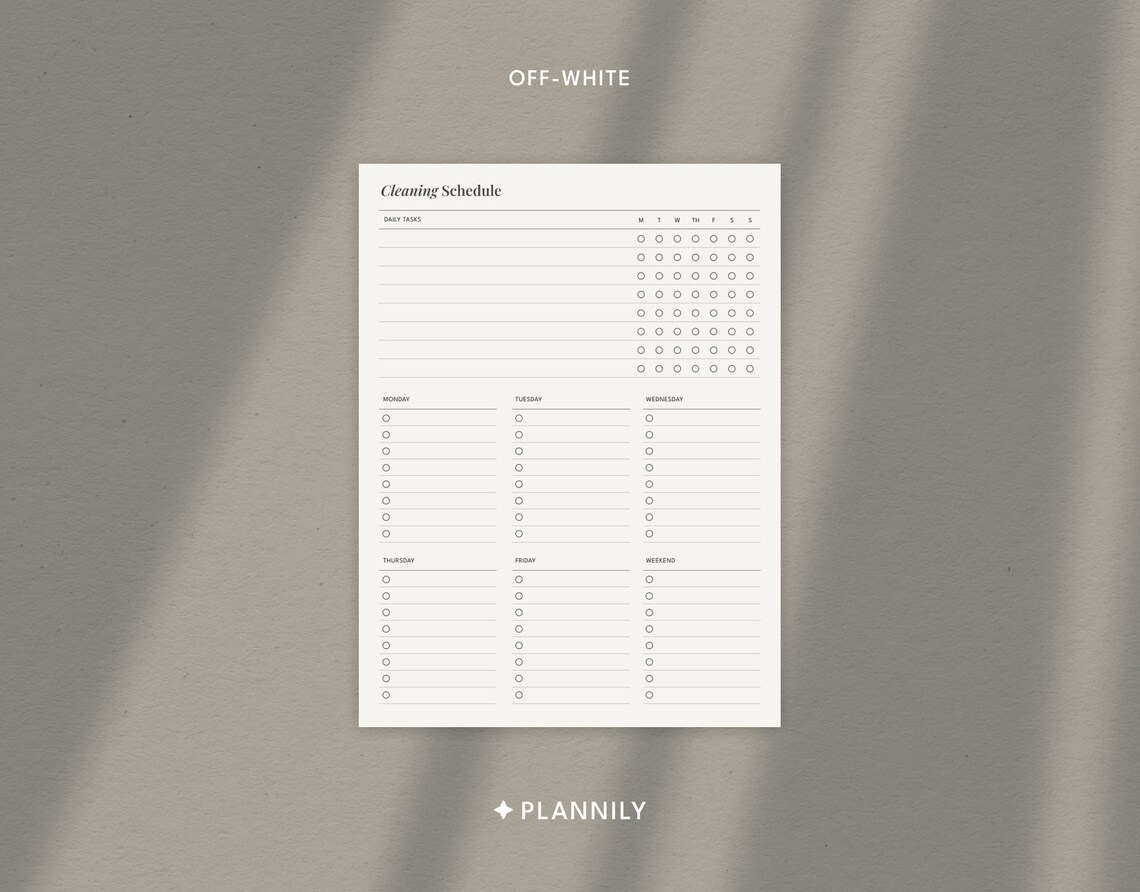 Cleaning Schedule, Cleaning Checklist, Chore Chart Digital Planner ...