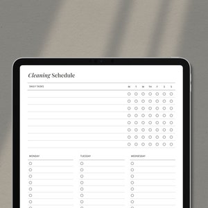 Cleaning Schedule, Cleaning Checklist, Chore Chart Digital Planner ...