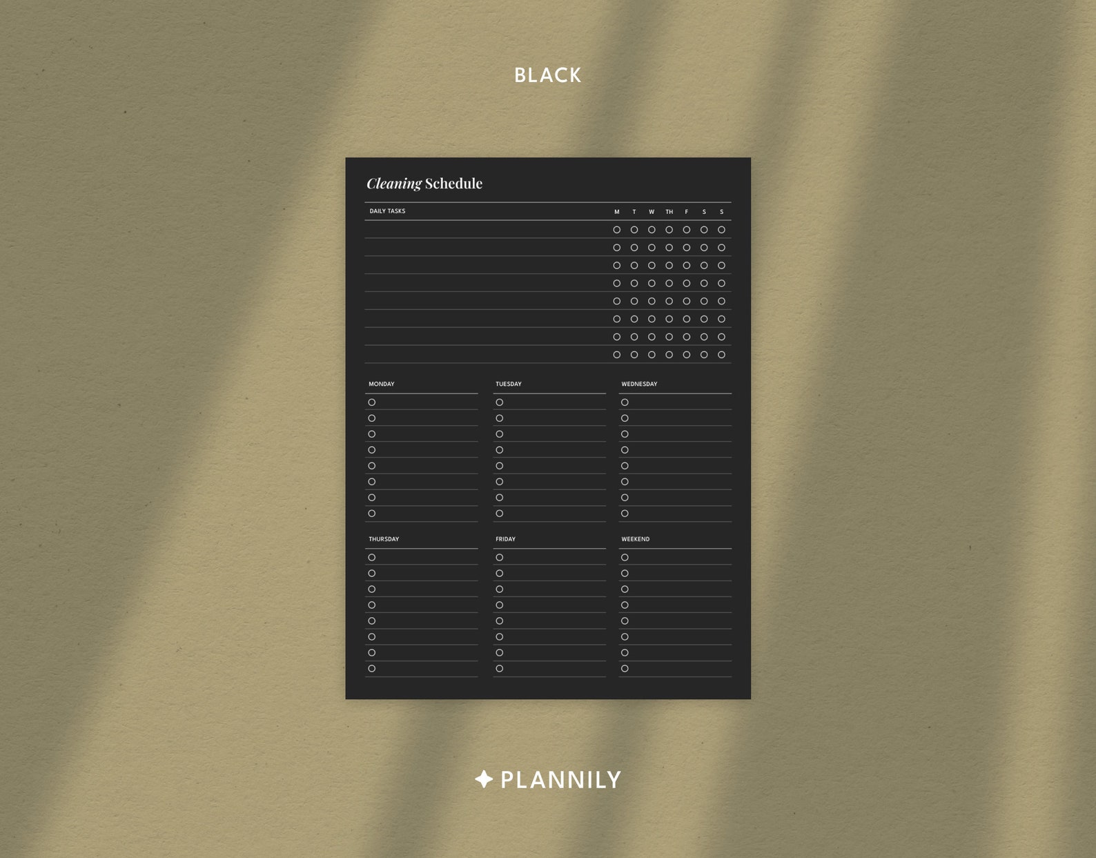 Cleaning Schedule, Cleaning Checklist, Chore Chart Digital Planner ...