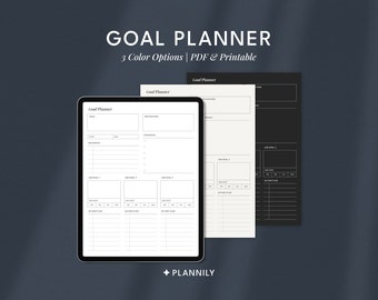 SMART Goal Planner, Goal Setting Digital Planner Template for Goodnotes ...