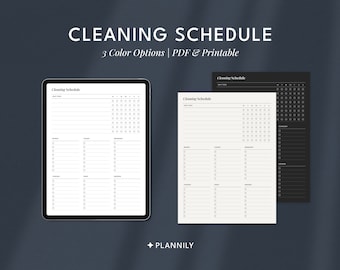 Printable Cleaning Schedule, Cleaning Checklist, Home/ Office Chore ...