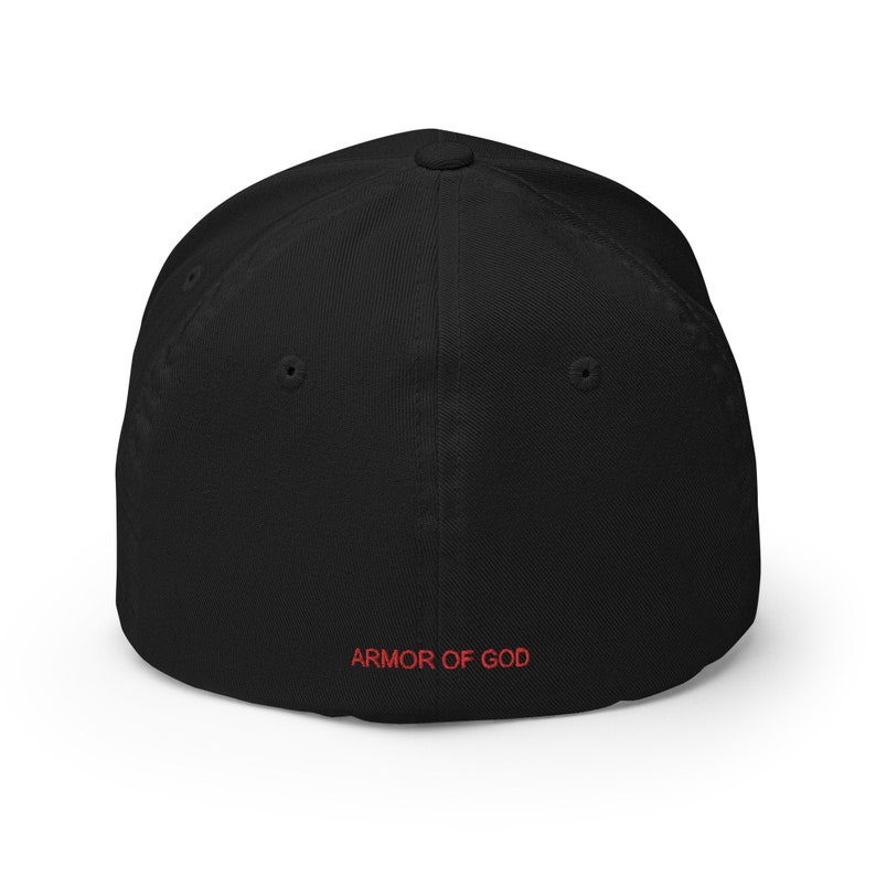 Armor of God Flexfit Hat, Red Cross, Crusader Cross, Ephesians 6, Bible ...