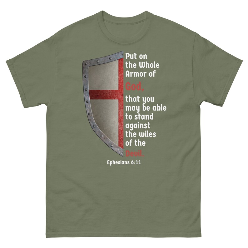 Armor of God Shirt, Cross, Christian, Catholic, Crusader Cross, Cross ...