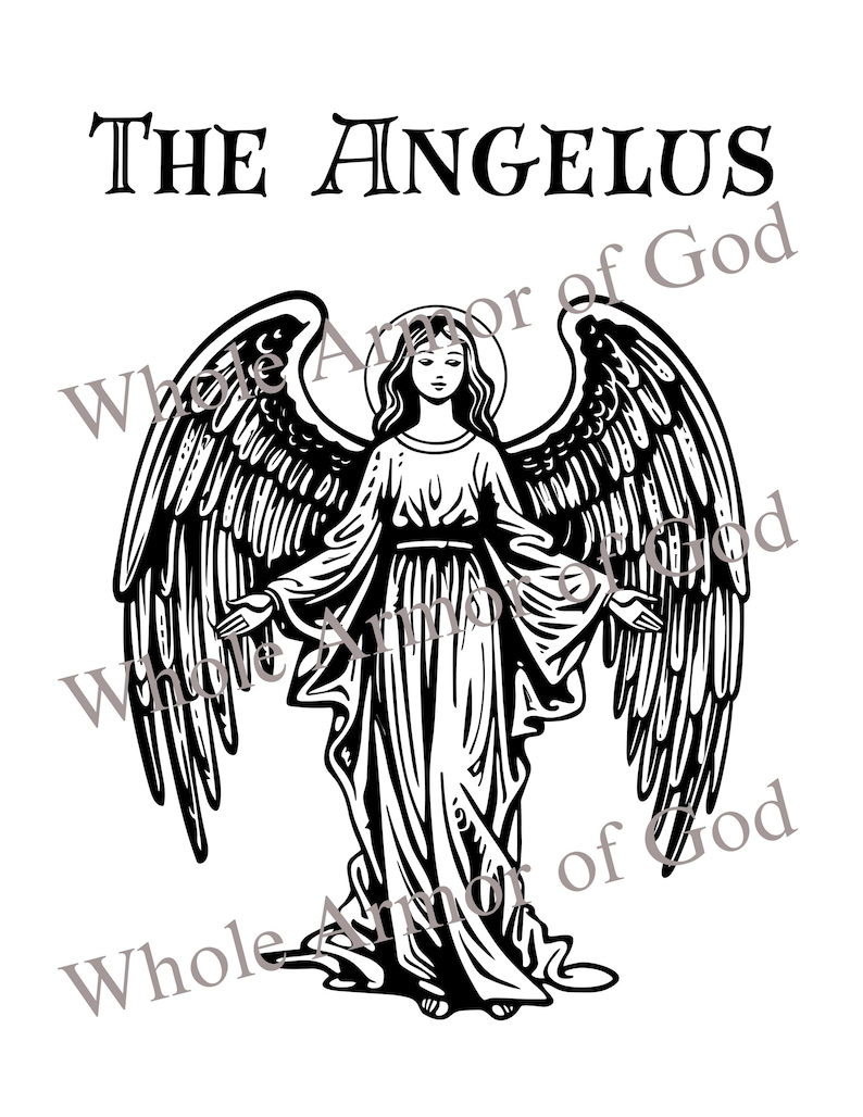 Catholic Coloring Pages, Set of 6 Angelus Coloring Pages, Printable ...