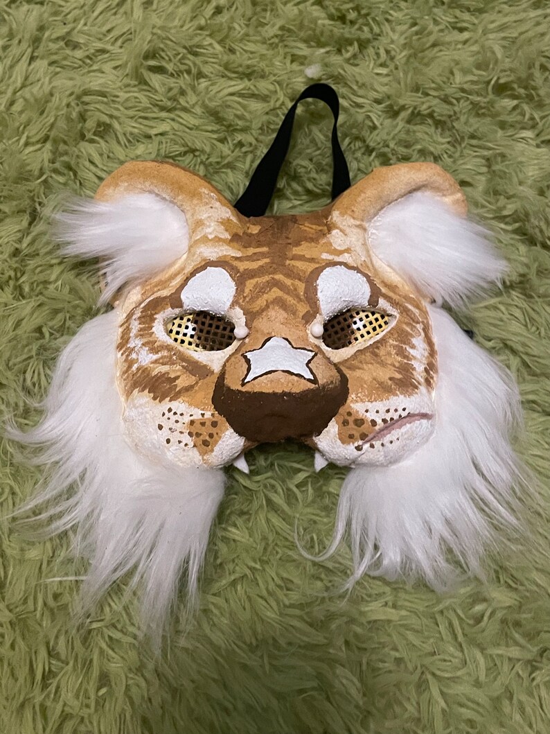 Golden Tiger Therian Mask - Etsy