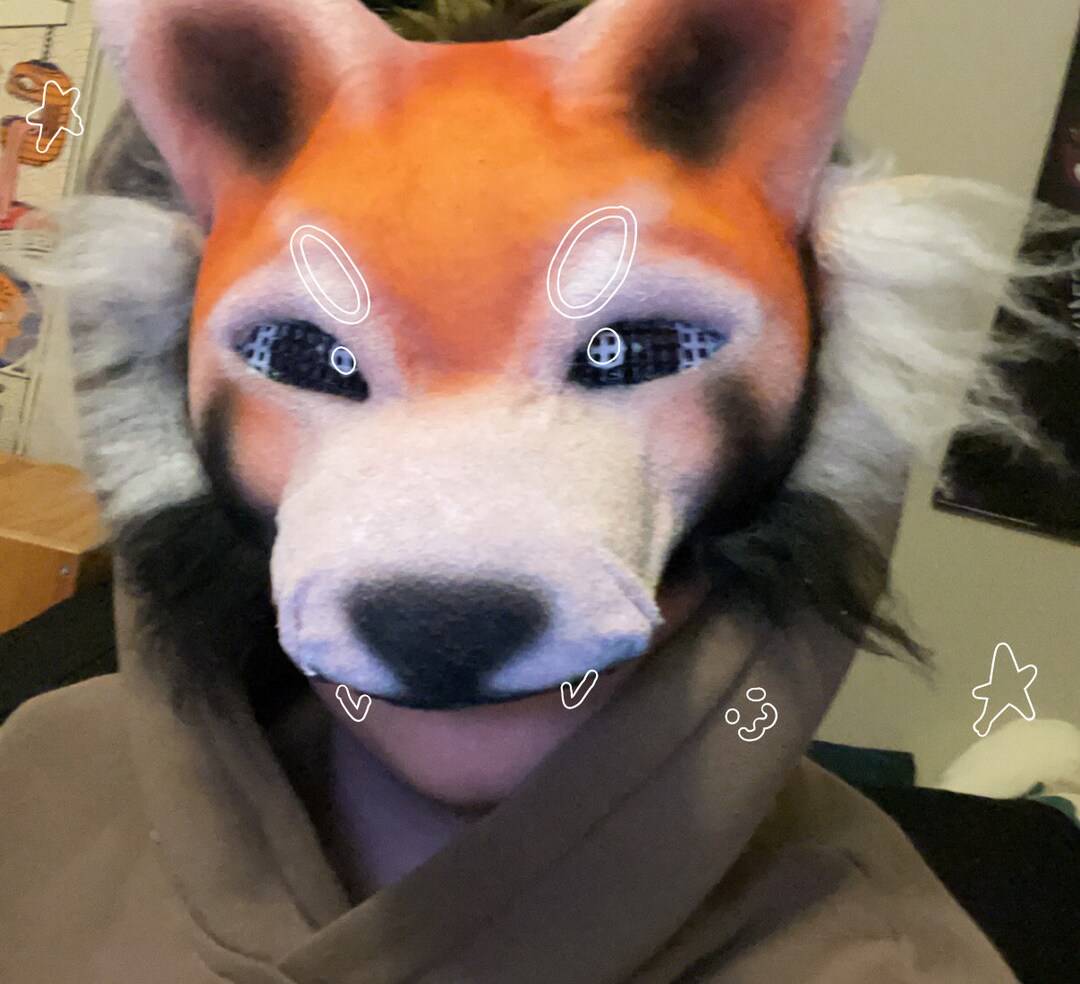 Red Panda Therian Mask - Etsy