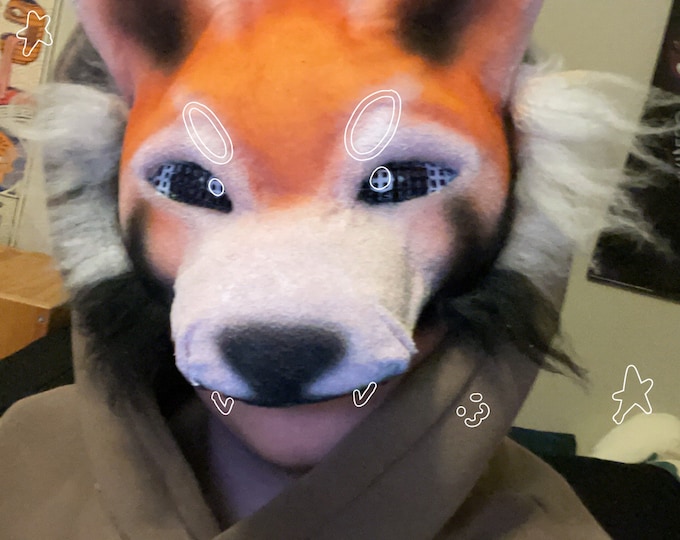 Red Panda Therian Mask - Etsy