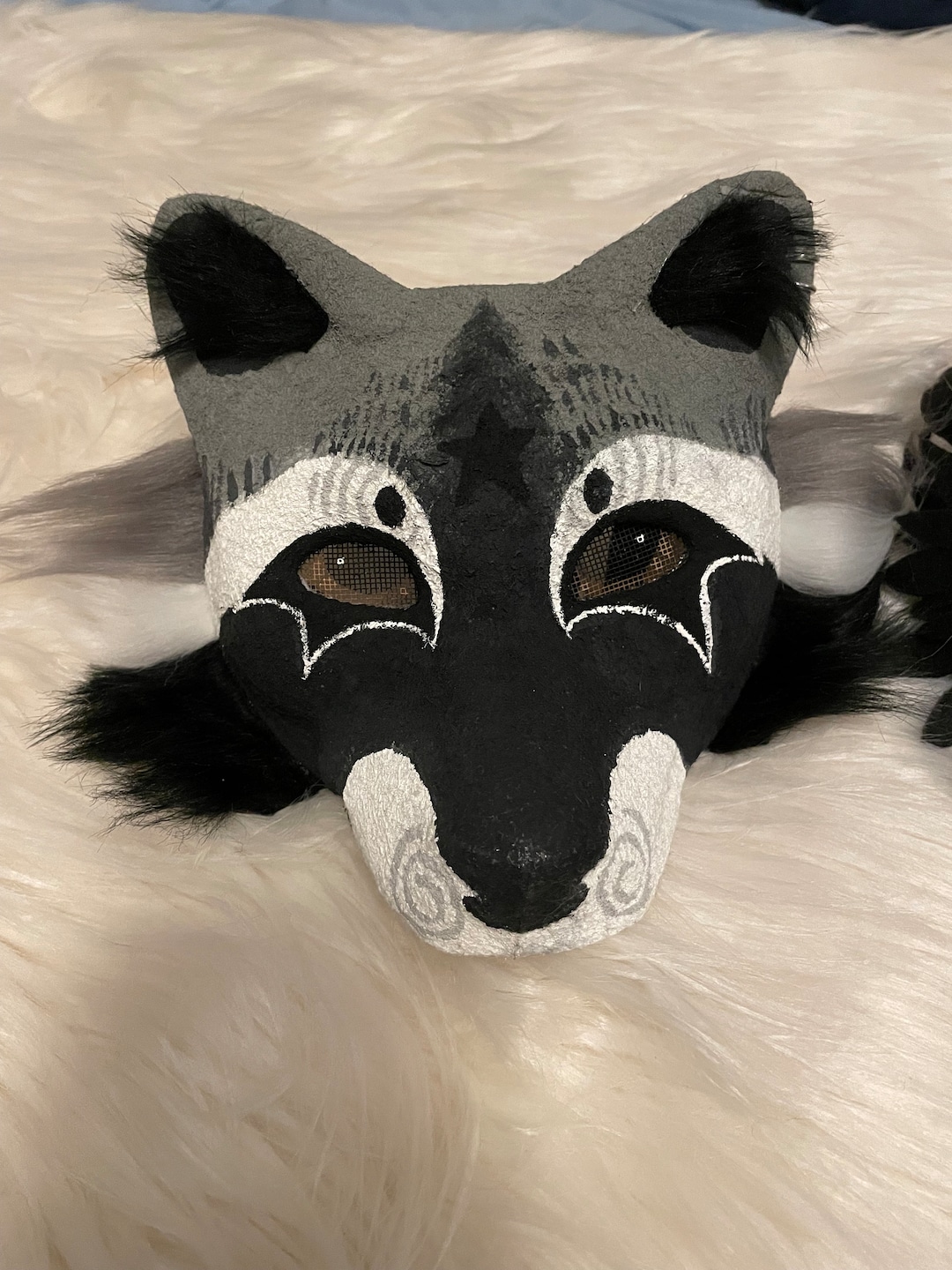 Raccoon Premade Therian Mask - Etsy
