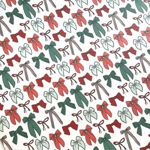 Christmas Bows Wrapping Paper, Coquette Bows Christmas Wrapping Paper ...