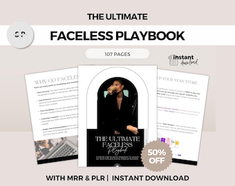 THE ULTIMATE FACELESS Bundle With Mrr Plr - Etsy