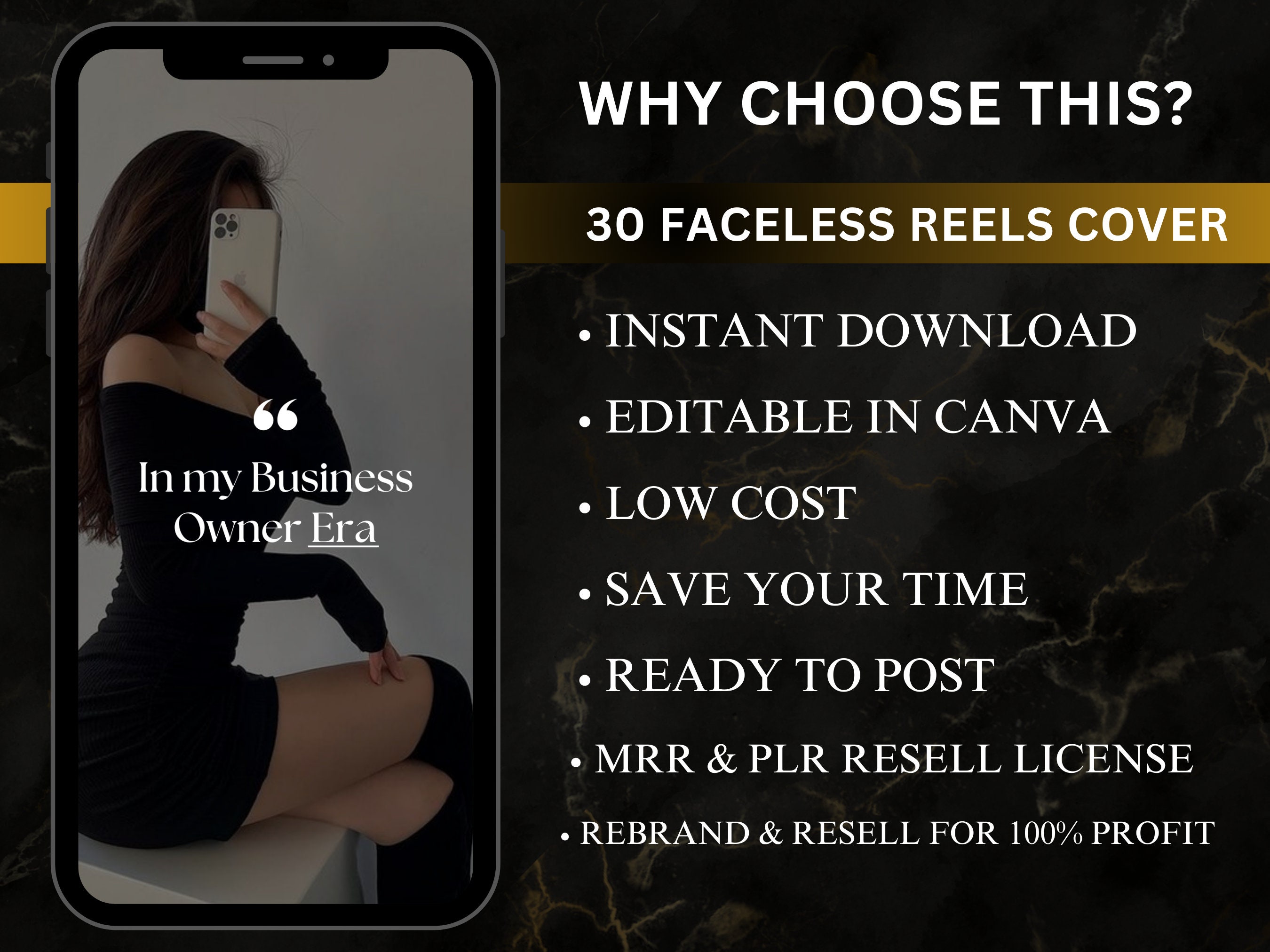 50 Faceless, Reels Cover, Dark Aesthetic, Faceless Marketing, Digital Marketing, Luxury Women ...