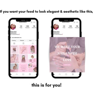 Nail Technician Instagram Post & Instagram Story Matching Instagram ...