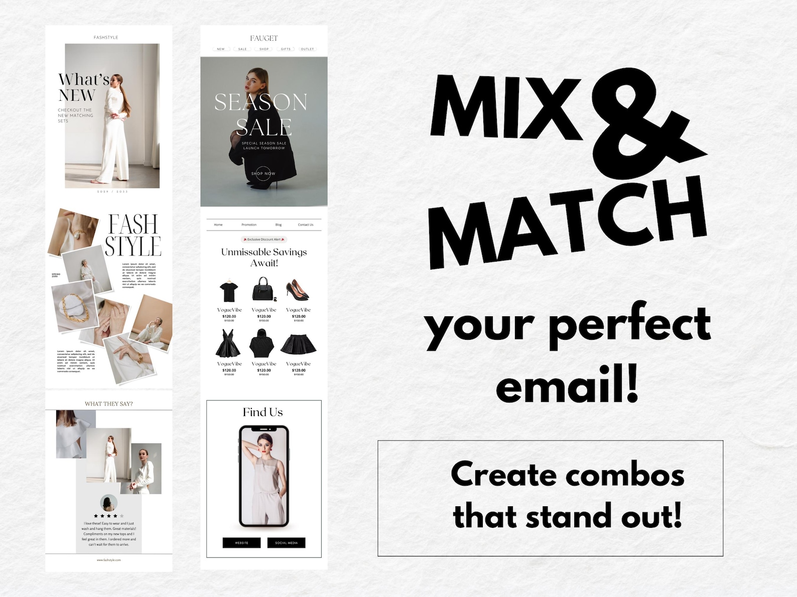 Fashion Email Templates, Email Marketing, Fashion Template, Canva Email ...