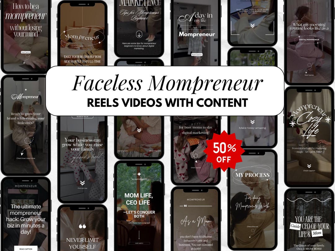 Mom Reels Mompreneur Motherhood Reels Instagram Template Plr Mrr