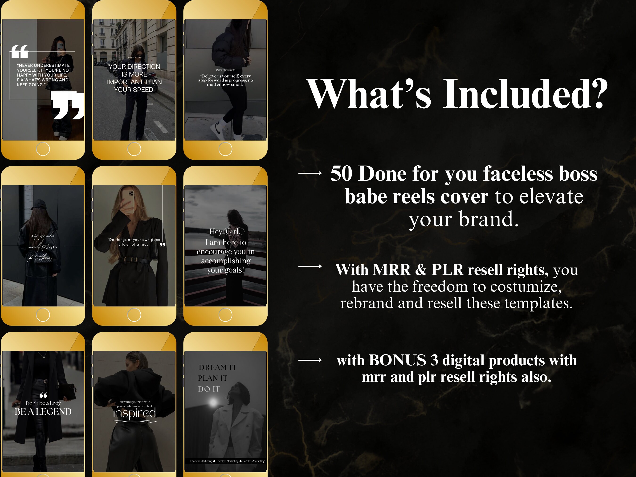 50 Faceless, Reels Cover, Dark Aesthetic, Faceless Marketing, Digital ...