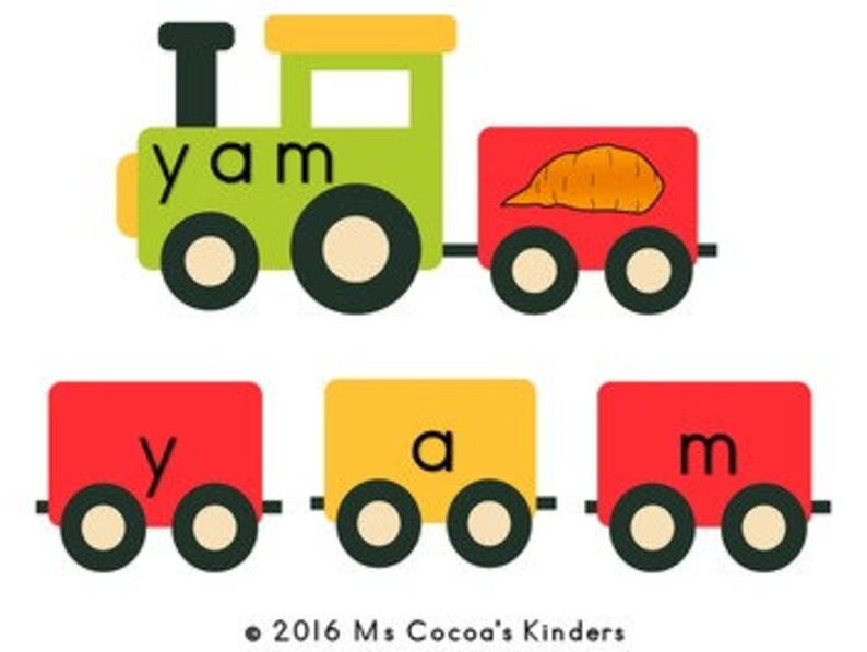 CVC Train Adventure: Word Building With CVC Words - Etsy