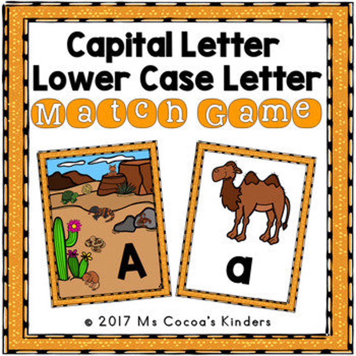 Alphabet Match Adventure: Animal Habitat Bundle - Capital and Lowercase ...