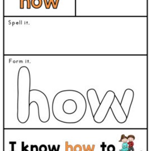 Sight Word Success: Practice Mats Bundle for Skill Building - Etsy