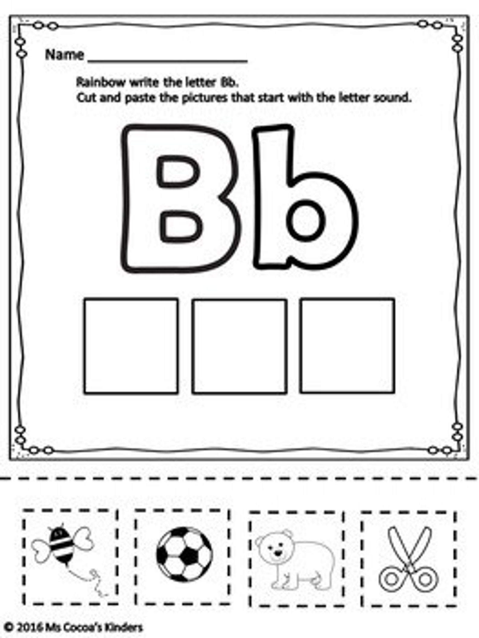 Sound Starters: Beginning Sounds - Cut and Paste Activities - Etsy