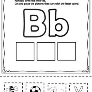 Sound Starters: Beginning Sounds - Cut and Paste Activities - Etsy