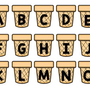 Scoop up Letter Skills: Ice Cream Letter Match Game - Etsy