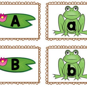 Froggy Letters: Capital and Lowercase Letter Match Game - Etsy
